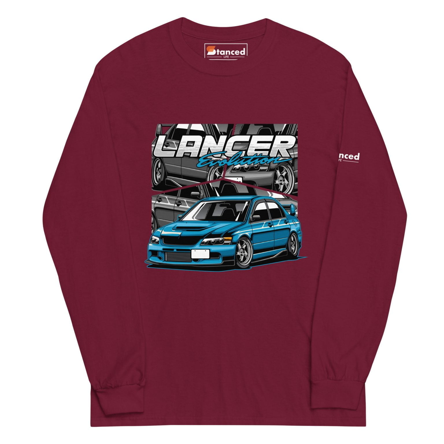Mitsubishi Lancer Evo 10 Men’s Long Sleeve Shirt – StancedLife